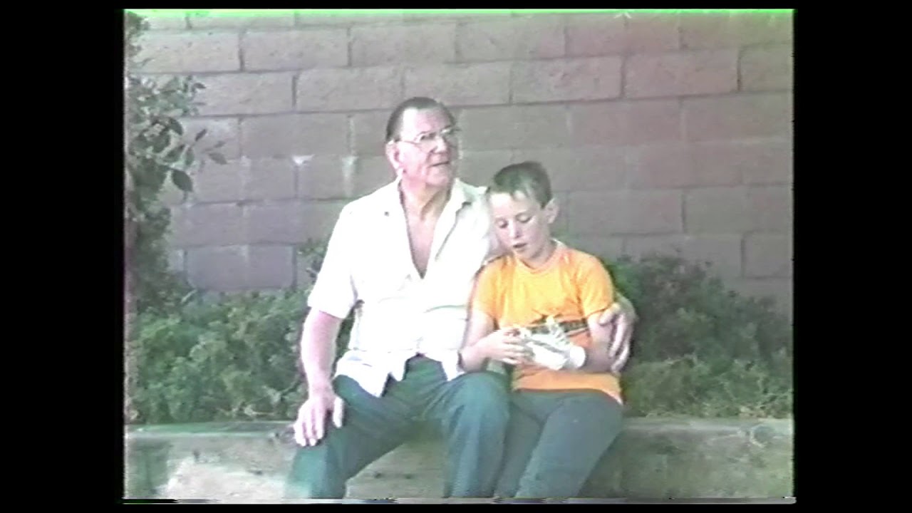 MIke and Grandad John Robert Mapes in the backyard - YouTube