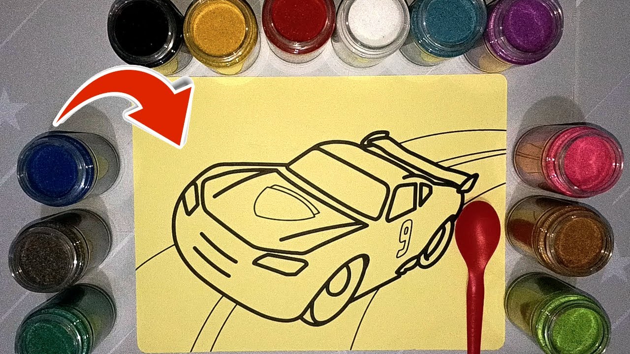 Amazing and Satisfiying, Coloring Car Pictures with Beautiful Colored ...
