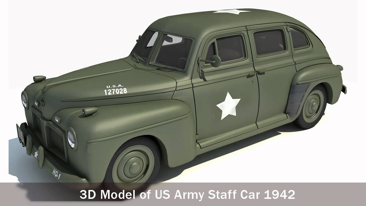 Old US Army Staff Car Model 1942 - YouTube