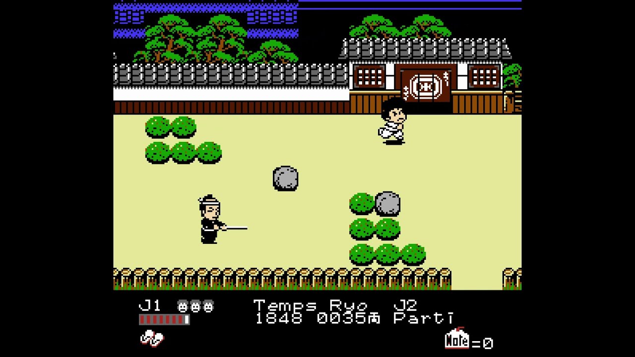 Ganbare Goemon 2 (Famicom) – Le premier niveau du jeu (Japon – patché ...