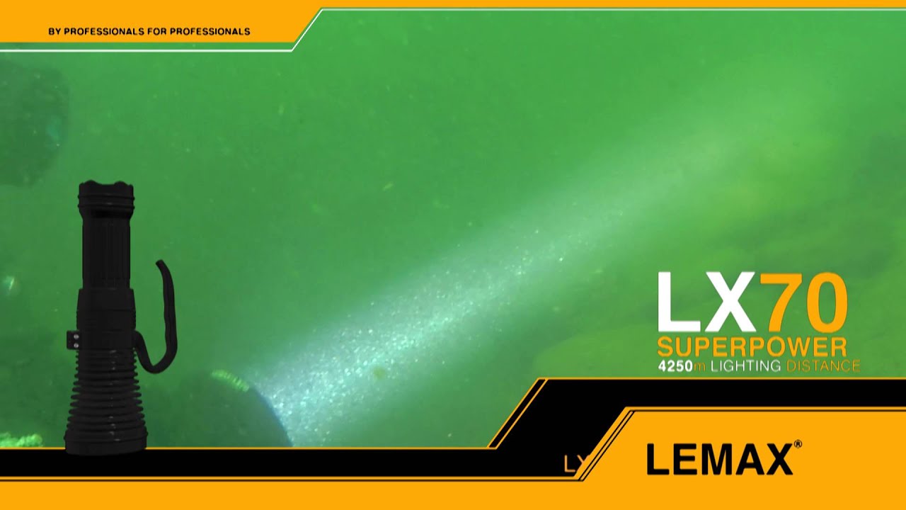 LEMAX searchlights diving - YouTube