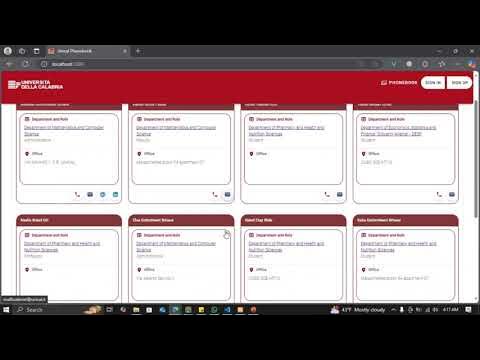 Unical Phonebook and Messaging Web Application - YouTube