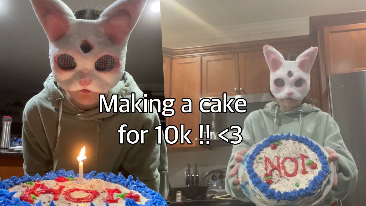 making a cake for 10k !! - YouTube