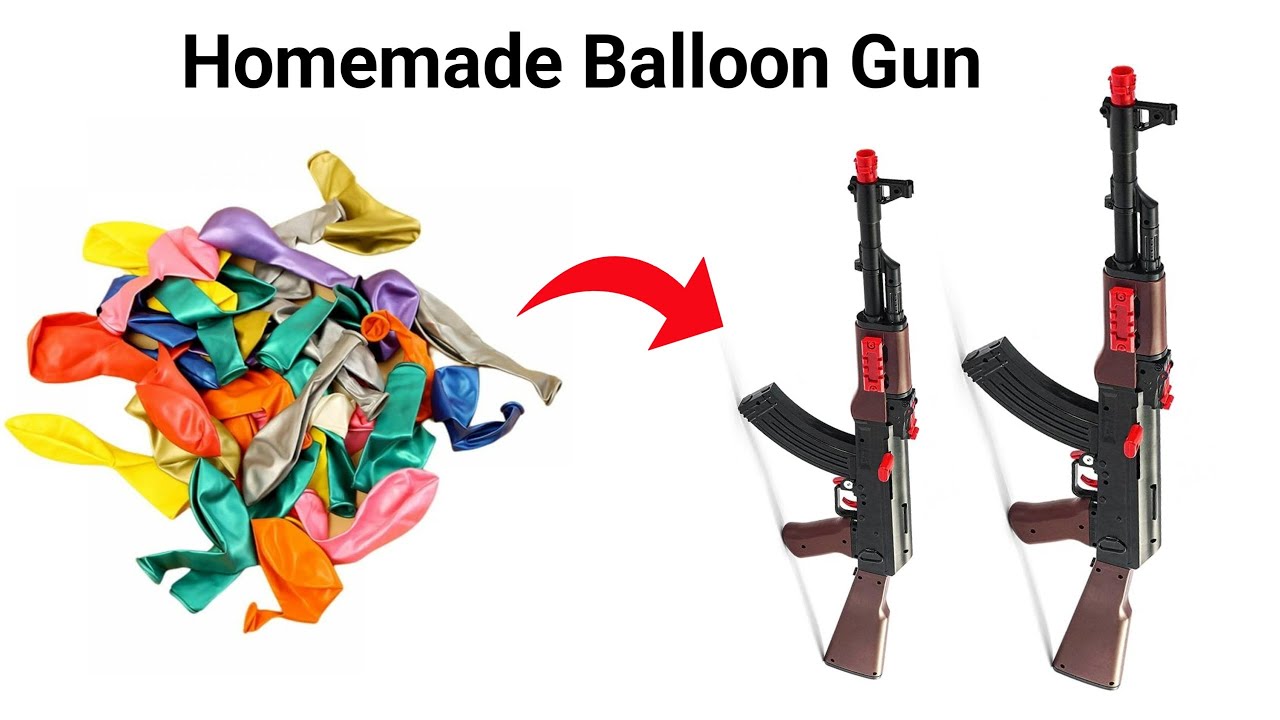 How to Make Balloon Gun at Home | Homemade Gun #craftideas #viralvideos ...
