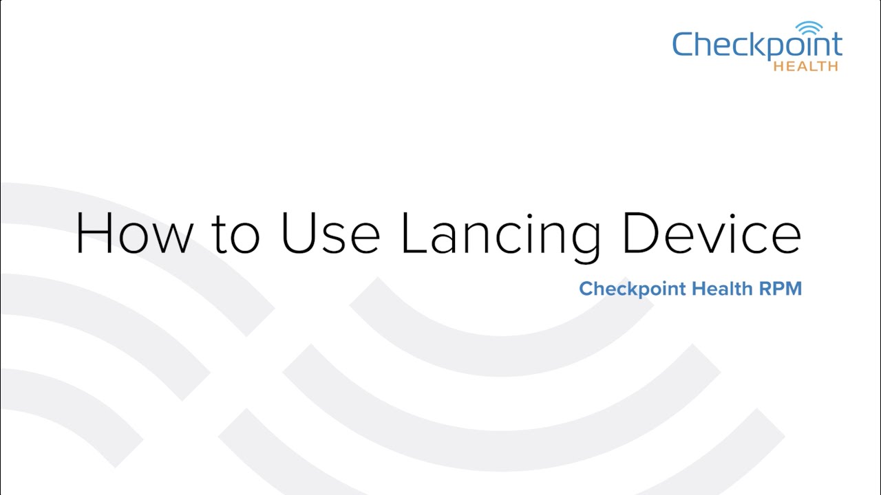 How To Use Lancing Device - YouTube