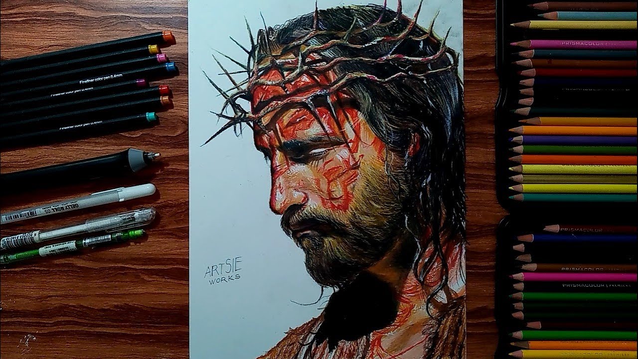 Drawing PASSION OF CHRIST: Jesus Christ - YouTube