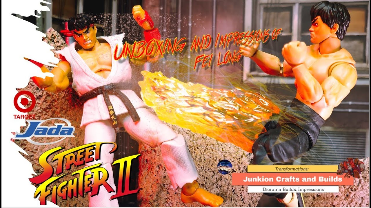 Jada Street Fighter II Fei Long: A fantastic Action Figure! - YouTube