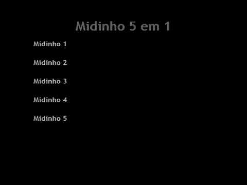 Midinho 5 em 1 Menu + Iso