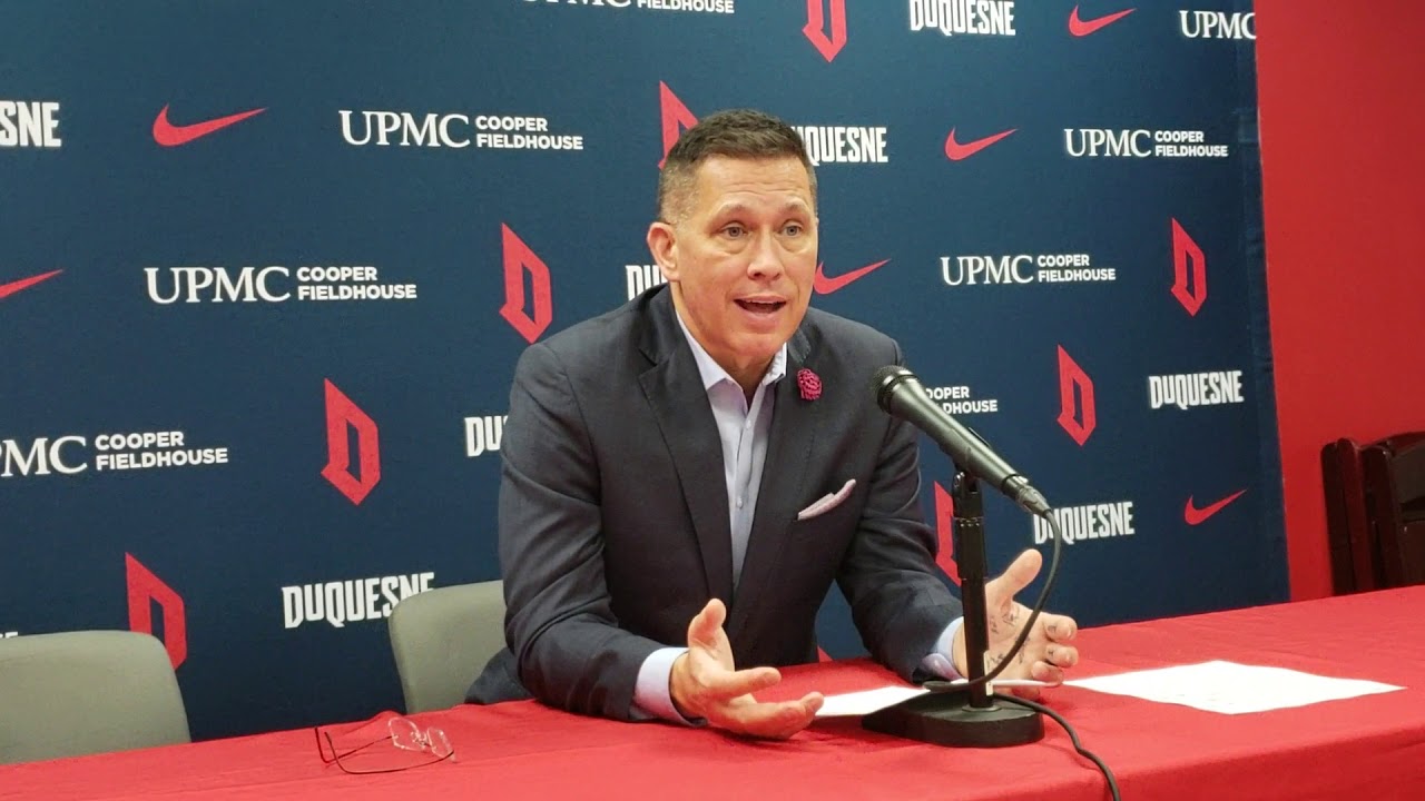Duquesne WBB coach Dan Burt 2/9/20 - YouTube