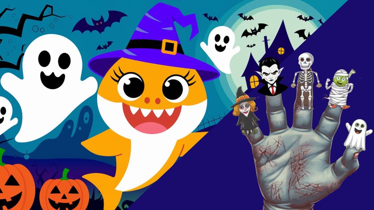 Halloween Baby Shark & Family Finger Compilation 🎃 | Fun Halloween ...