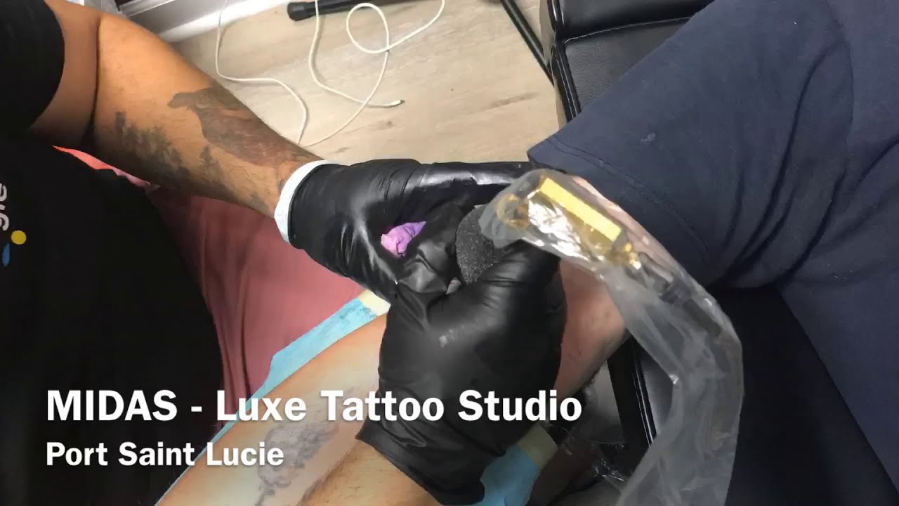 Midas - Time Lapse - Luxe Tattoo Studio - YouTube