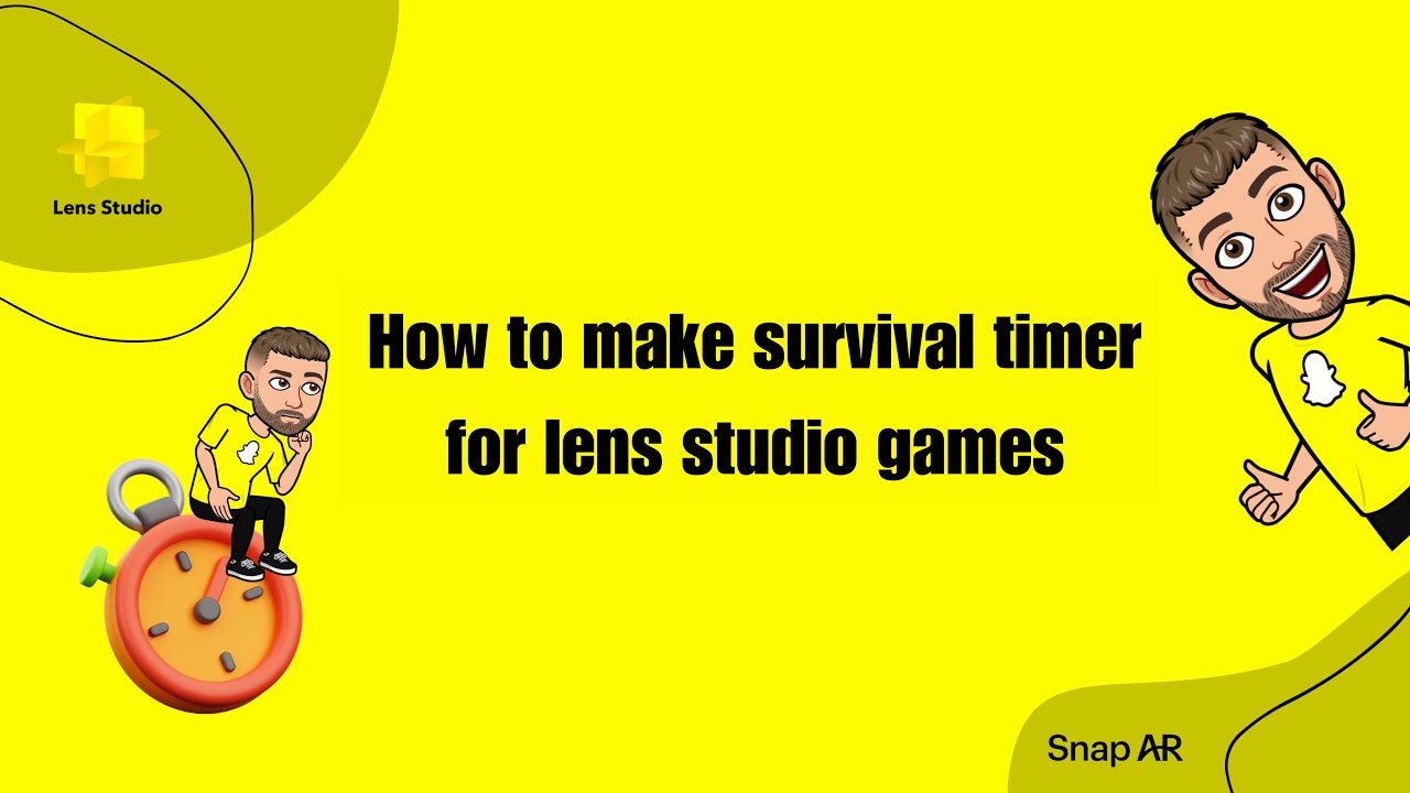 How to make survival timer for your lens studio games - YouTube