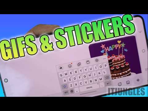How to Insert GIFs & Stickers in Samsung Keyboard on Samsung Galaxy S26/S26+/Ultra