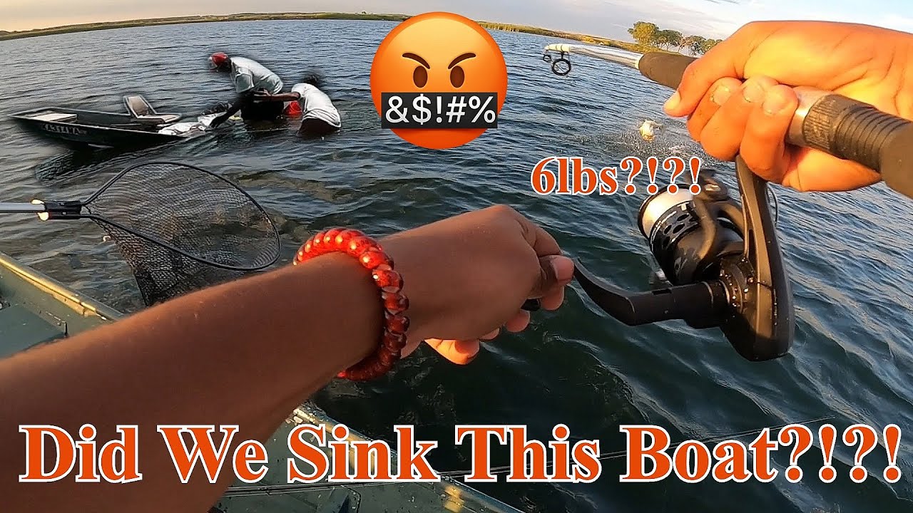 EPIC FISHING FAIL!!!Thrown From A Boat...Lost A 6lber...Sank A Boat ...