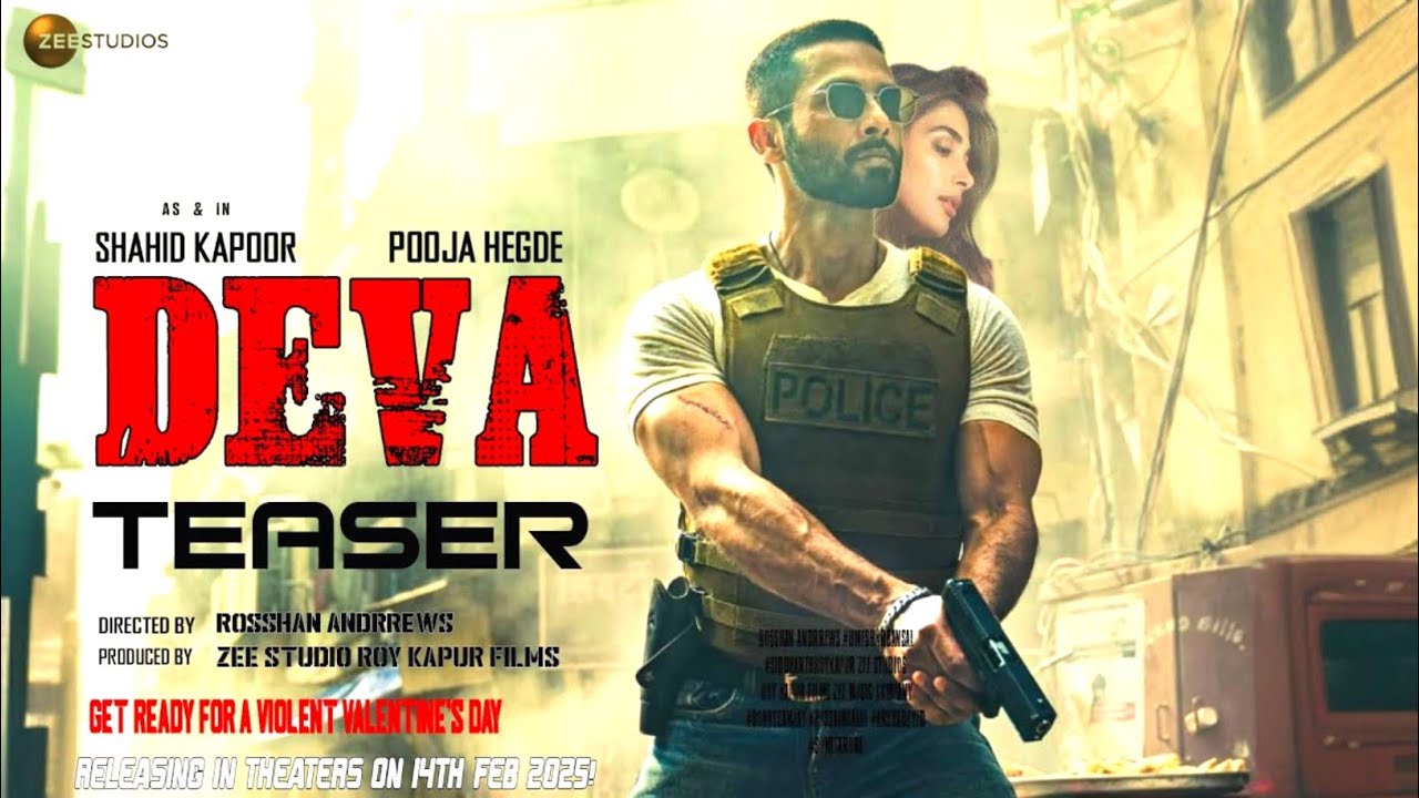 DEVA Teaser Trailer | Shahid Kapoor, Pooja Hegde | Deva Movie Shooting ...