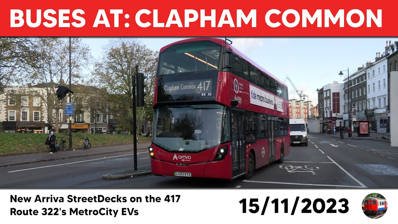 London buses at Clapham Common 15/11/2023 - YouTube