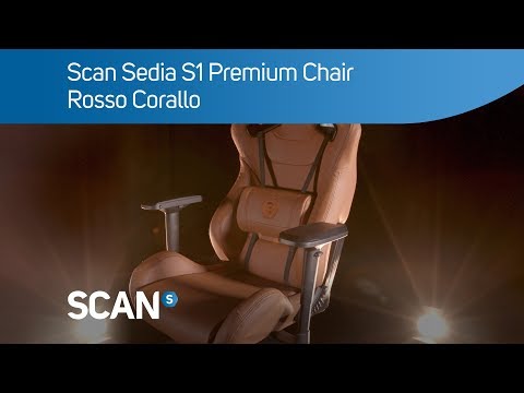 Scan Sedia S2 Rosso Corallo Premium 5-Point Chair LN74977 - S2-R | SCAN UK