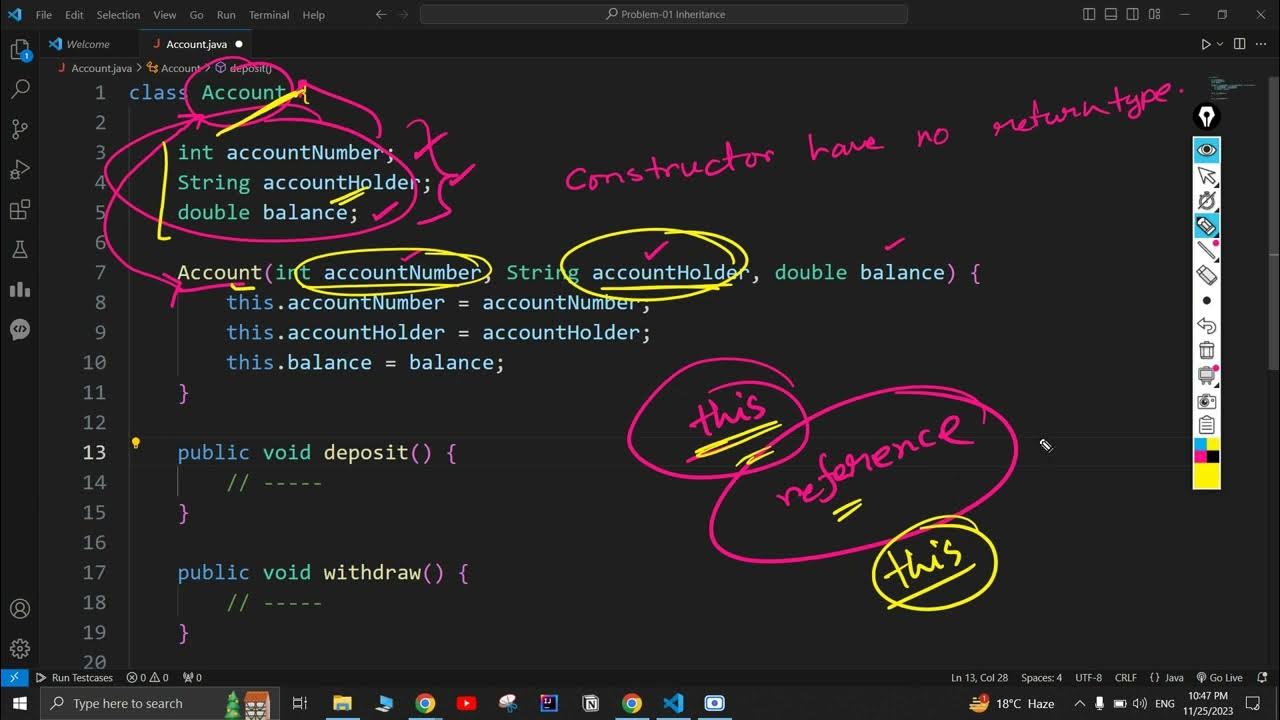 OOP Lab Final preparation || Problem 01 Solve || Inheritance || Ramim - YouTube