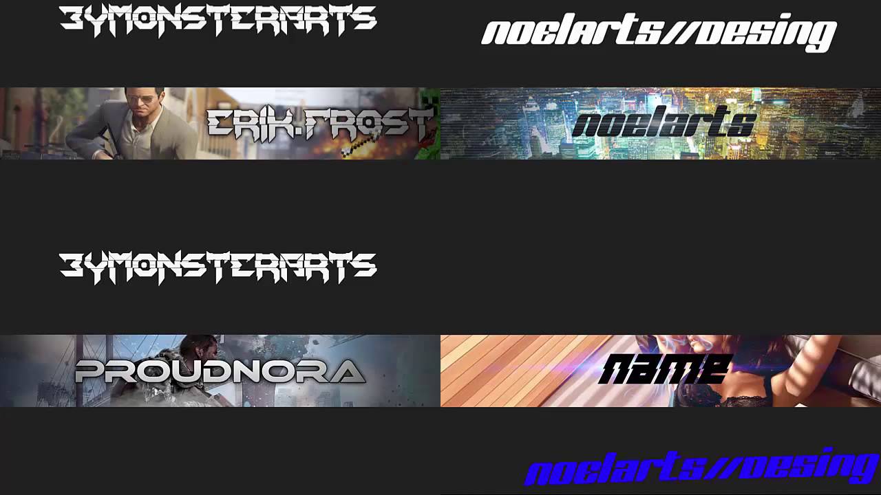 NoElArTsDesing/Bsp : Banner ! / Banner - YouTube