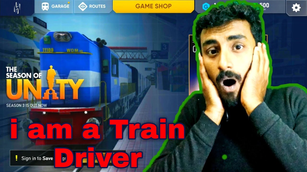 Train Driver game ! Train simulator game play video - YouTube