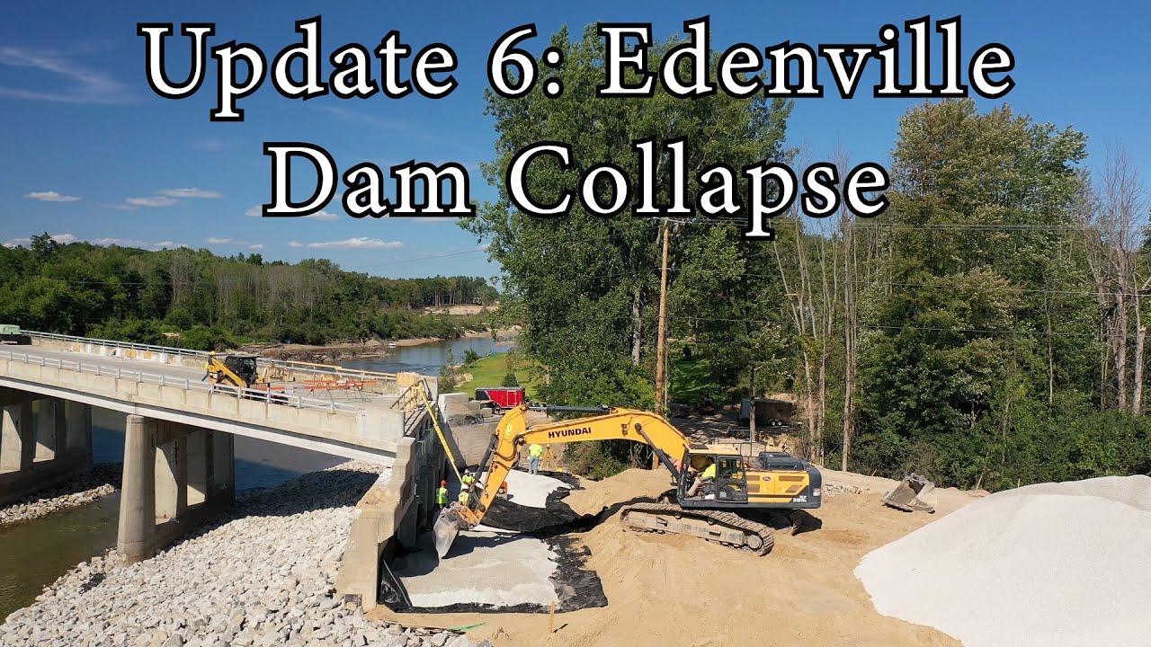 Update 6: Edenville Dam Collapse Wixom Lake Flood 2020 - Aerial - YouTube