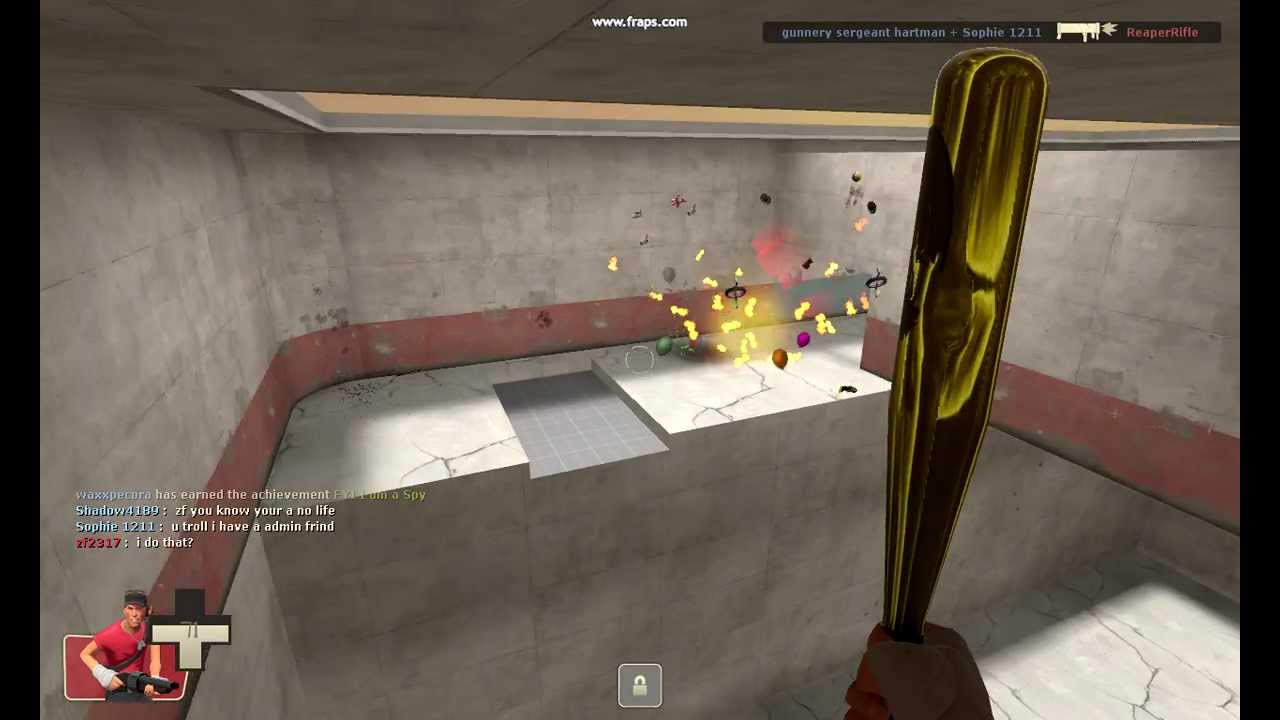 TF2 Scout's Golden Bat+Golden Pistol by Meet The Umbrella Corp. - YouTube