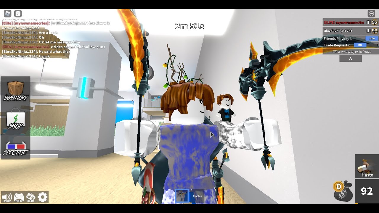 Join me in my mm2 vip server! (free vip) - YouTube