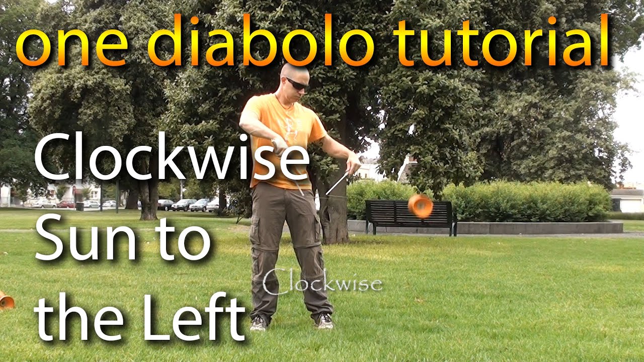 Diabolo Tutorial - One Diabolo Clockwise Sun to the Left - YouTube