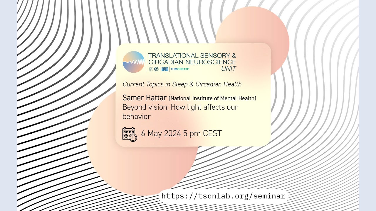 Samer Hattar: Beyond vision: How light affects our behaviour - YouTube