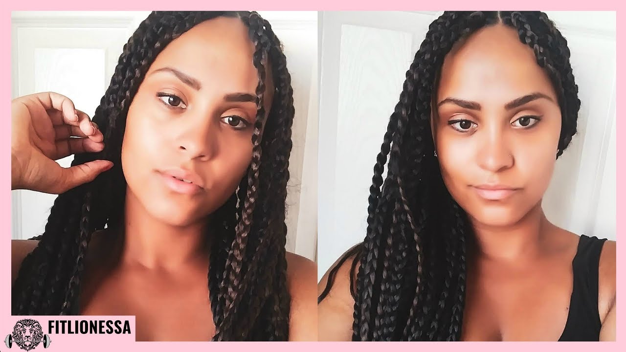 Easy DIY Box Braids Tutorial For Beginners| FOR ONLY 20$$$!!! - YouTube