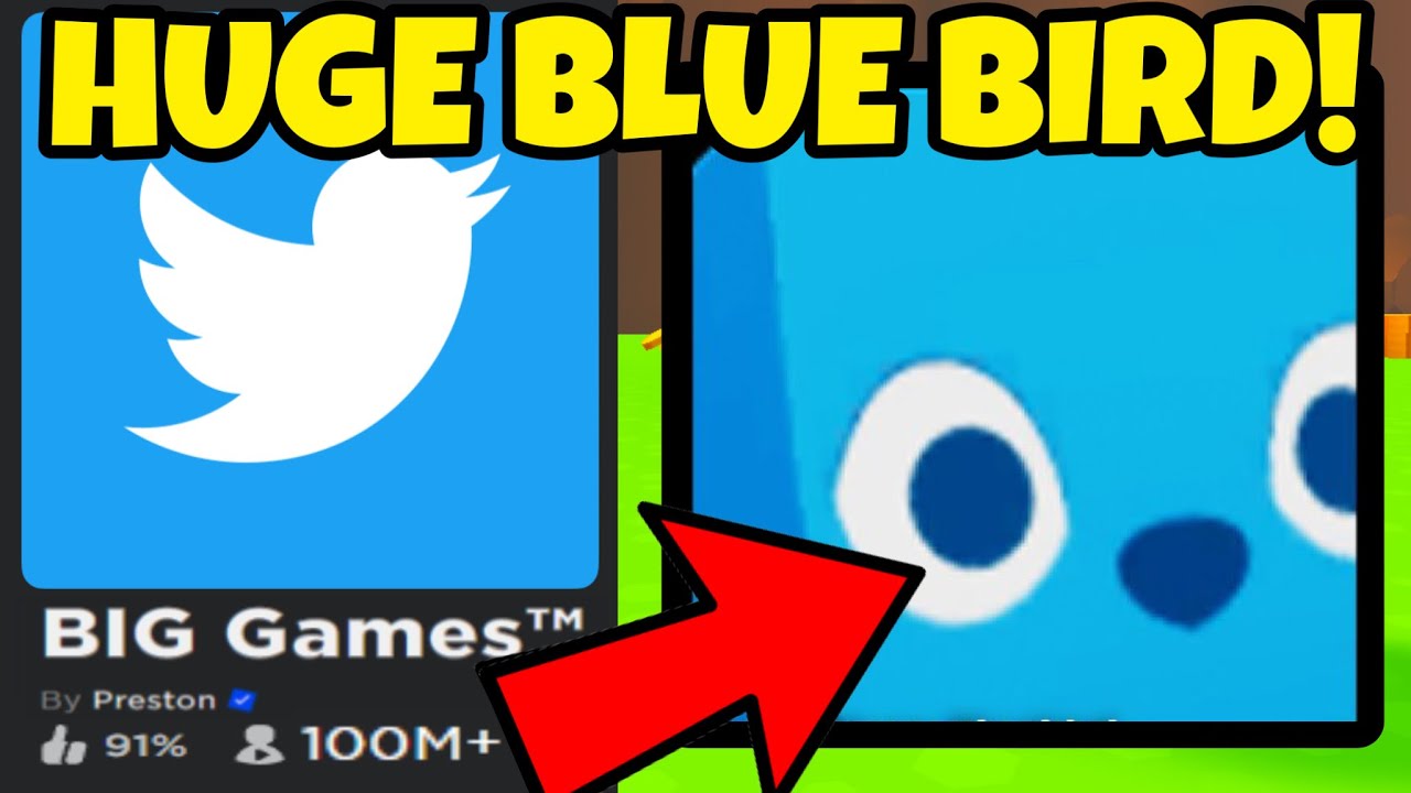 FREE HUGE BLUE BIRD..(Pet Simulator X) - YouTube