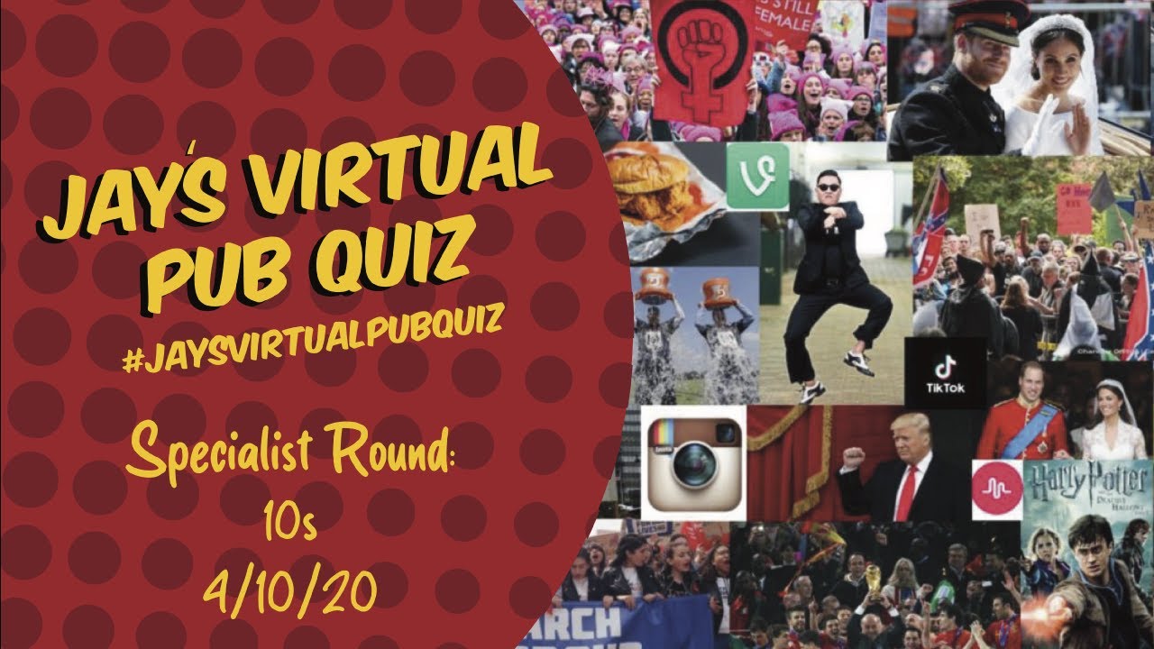 Virtual Pub Quiz, Decades Series: The ten's - YouTube