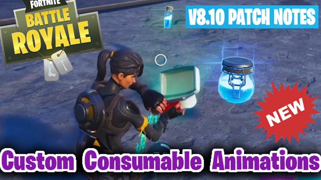 *New* Fortnite Shields Consumables Animations - YouTube