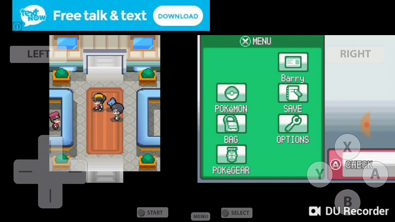 Lets play pokemon soul silver running and town map - YouTube
