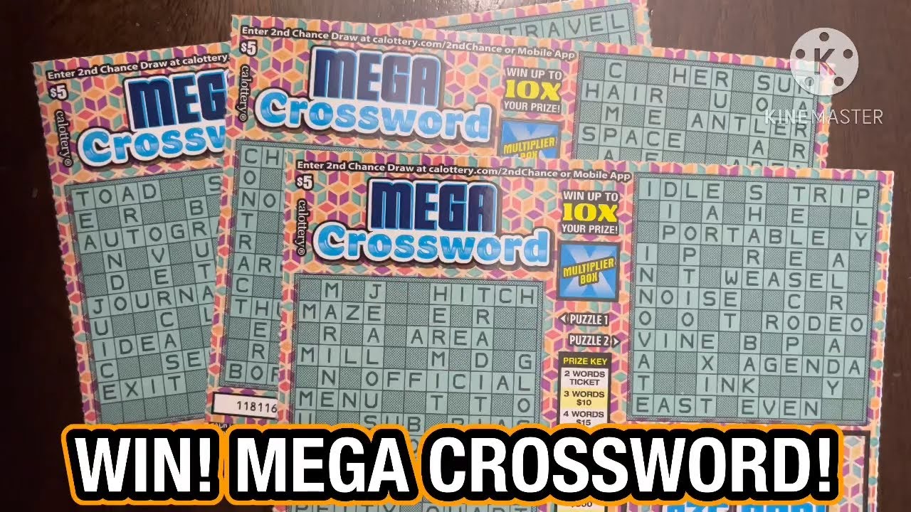 WIN! MEGA CROSSWORD! CA Scratchers - YouTube