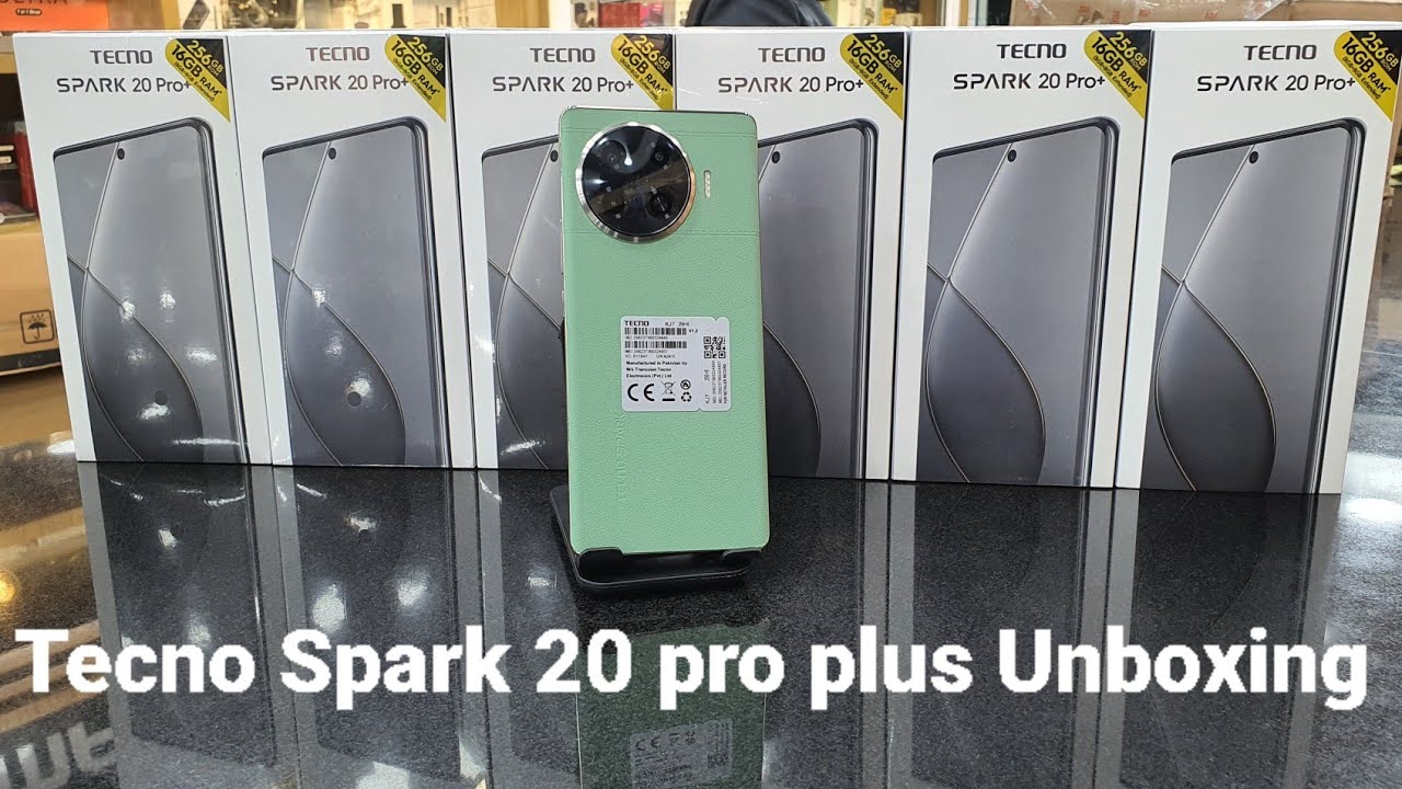 Tecno Spark 20 Pro Plus Magic Skin Green Color Unboxing, Camera Test ...