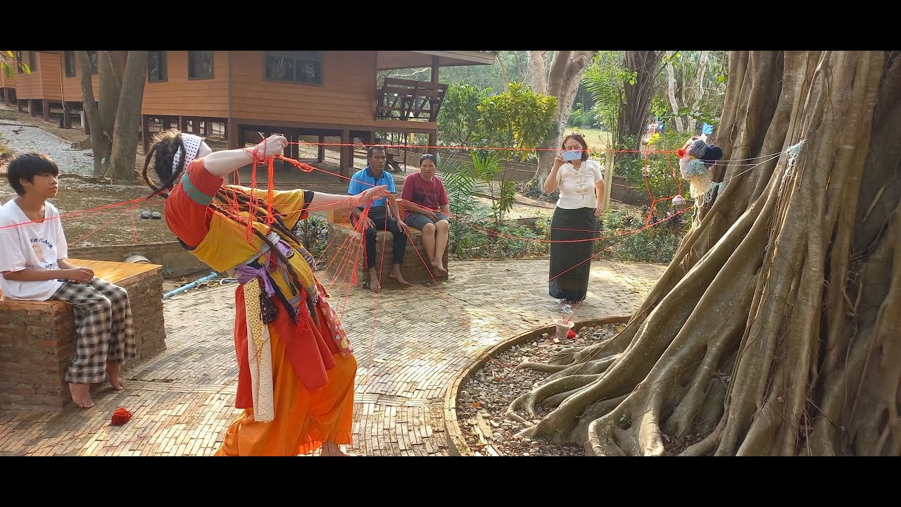 Butoh dancing under the holy Bodhi tree - YouTube