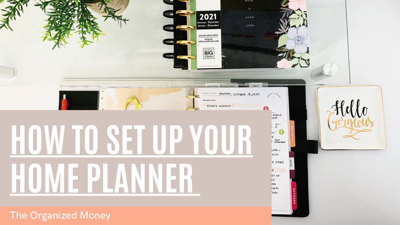 How To Set Up Your Home Planner - YouTube