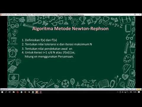 Mencari Akar Persamaan Menggunakan Metode Newton Raphson || Metode ...