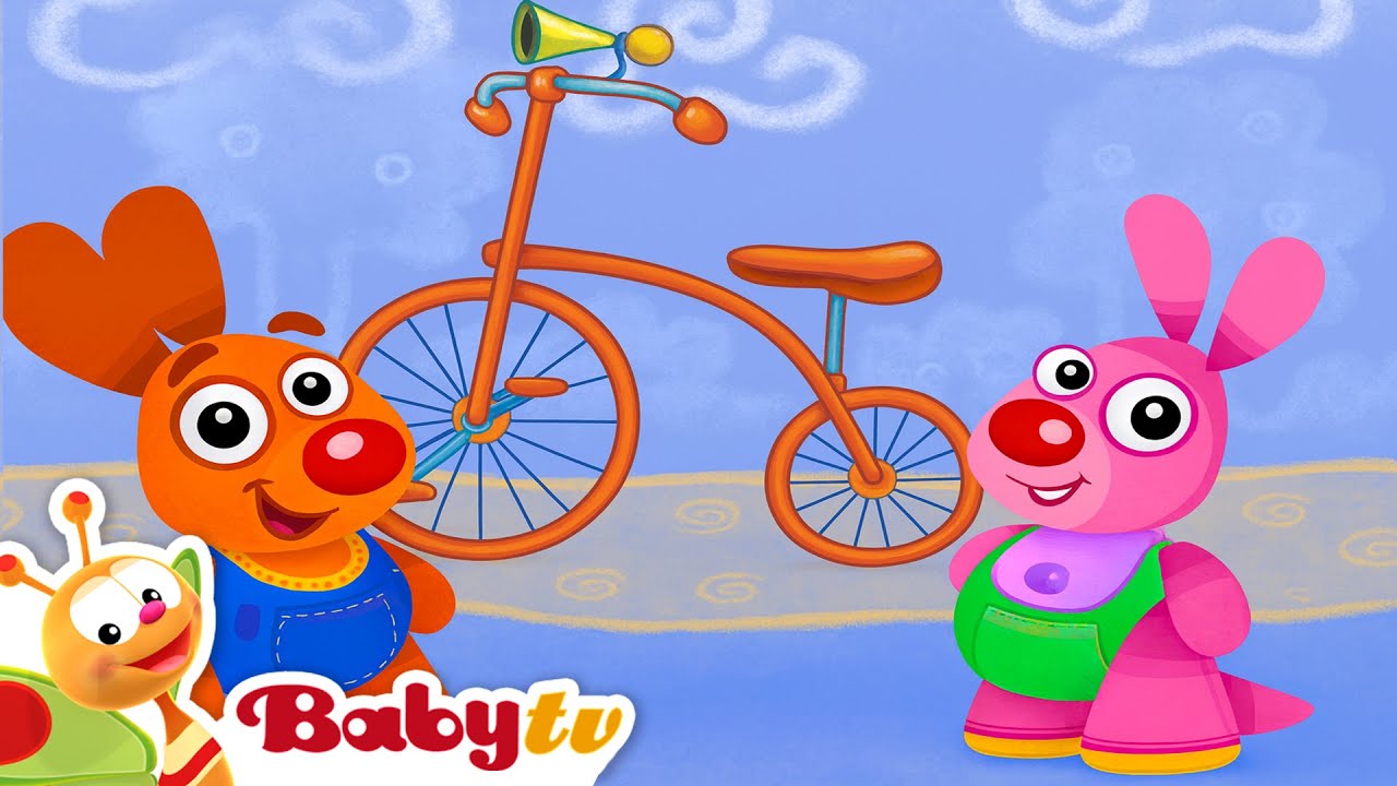 Fun Learning with Kenny & Goorie | Bicycle Adventure @BabyTV - YouTube