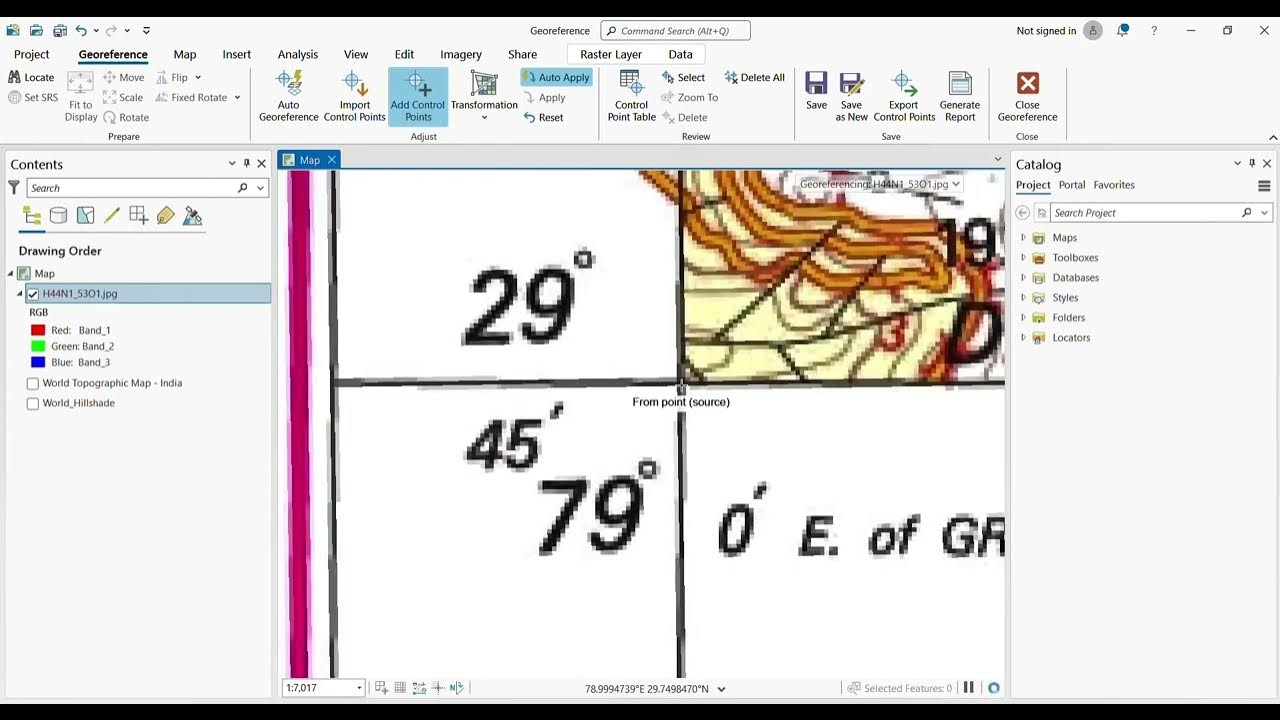 Georeferencing using ArcGIS Pro - YouTube