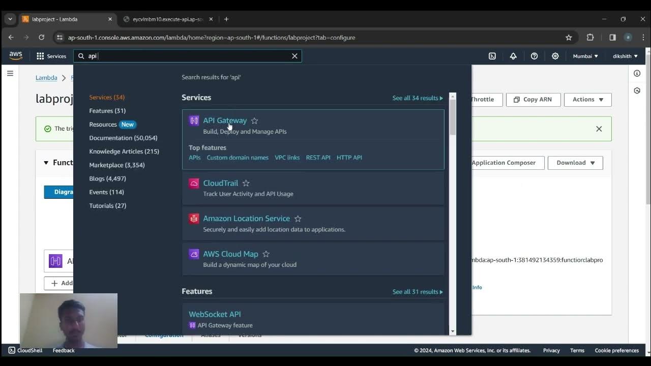 AWS Lambda-powered Serverless API Gateway - YouTube