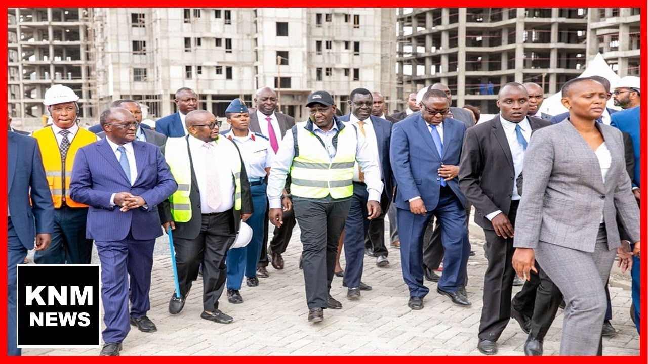 President Ruto arrival and tour of ongoing affordable housing project ...