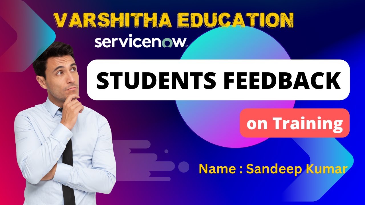 Varshitha Education Service Now Student Sandeep English Feedback - YouTube