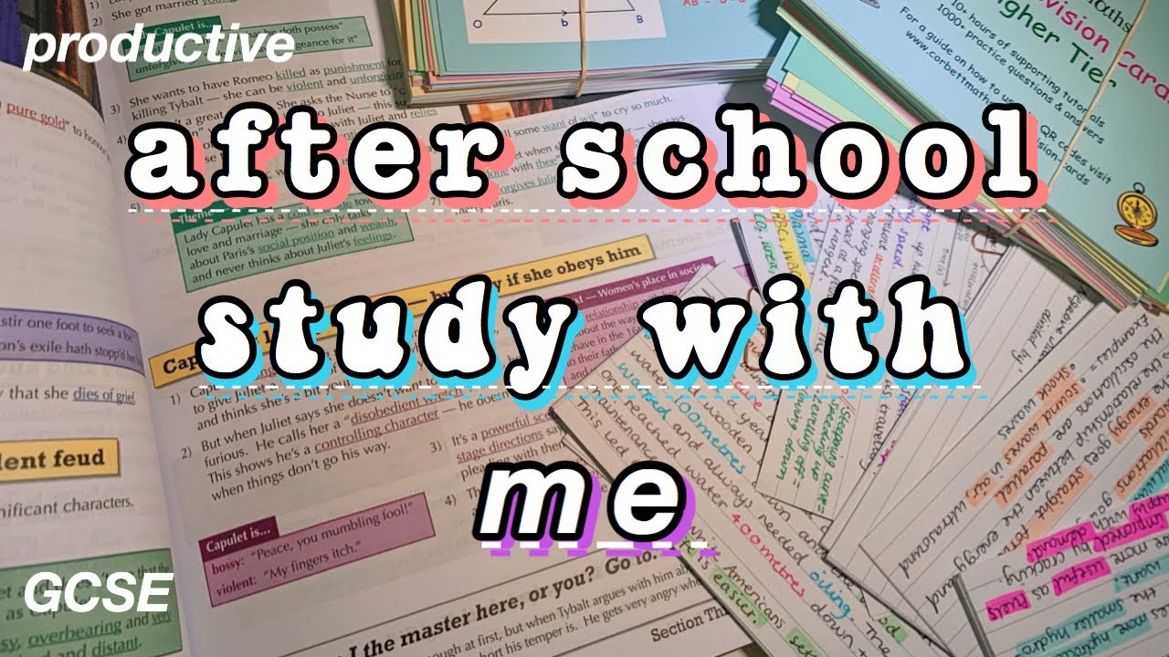 After school study with me- GCSE student - YouTube