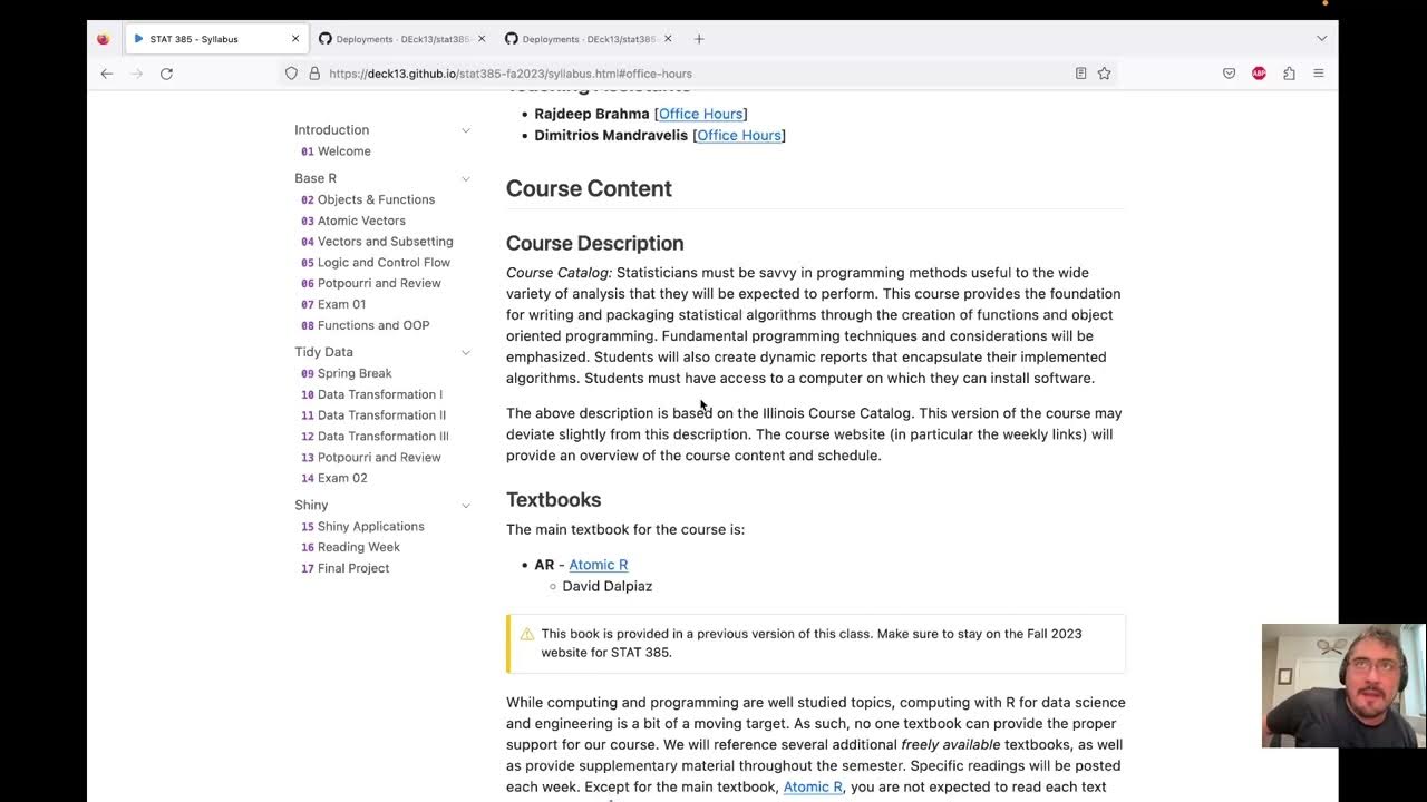 STAT 385 // Fa2023 // Welcome and Syllabus - YouTube