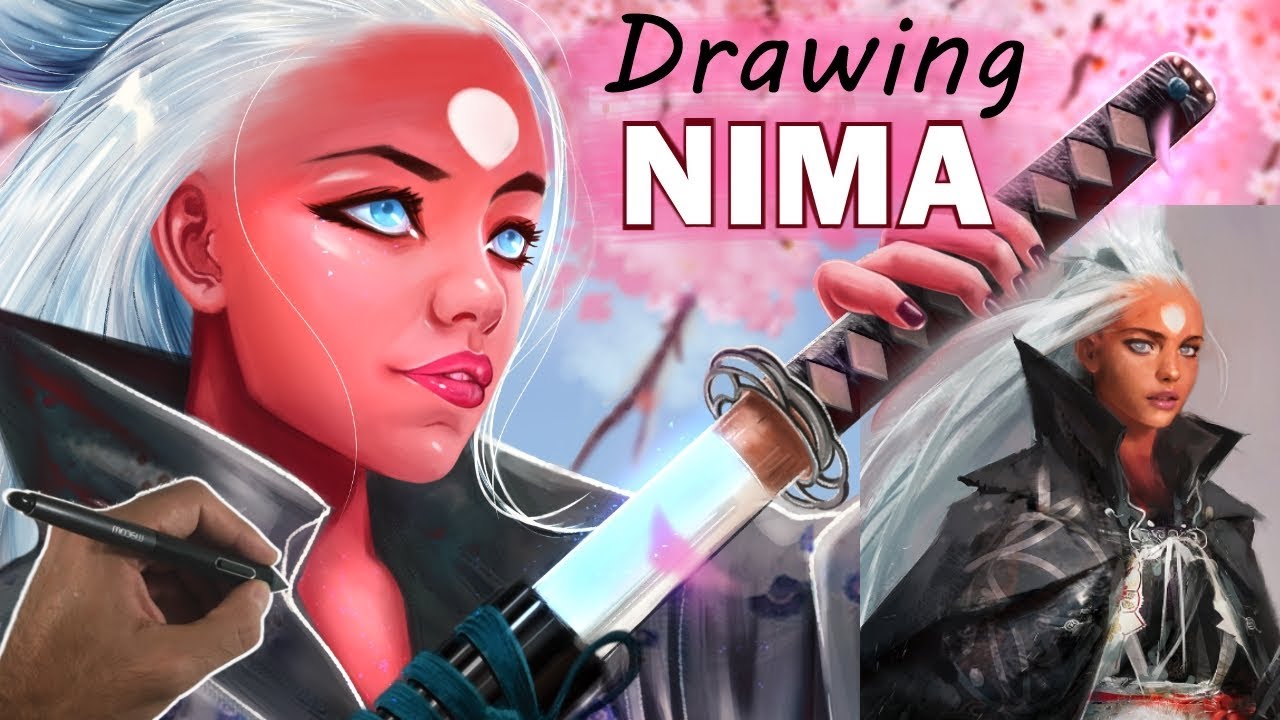 DRAWING NIMA! ROSSDRAWS CHARACTER - YouTube