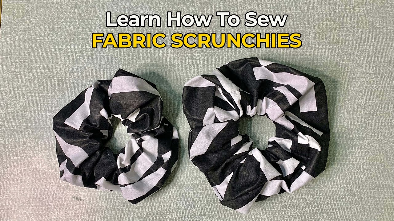 How To Sew Fabric SCRUNCHIES / ARM CANDY Pt. 2 | @sewquaint - YouTube