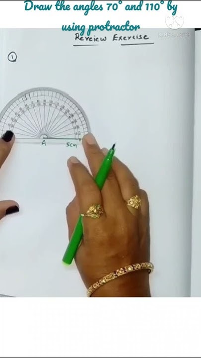 Draw the angles 70° and 110° by using protractor| Construction of ...