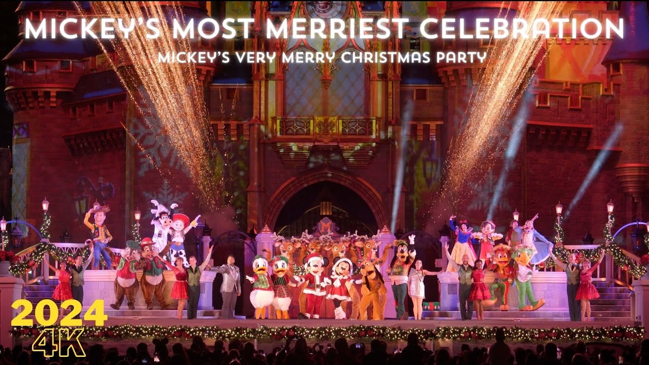 4K Mickey's Most Merriest Celebration Stage Show - Mickey's Very Merry ...